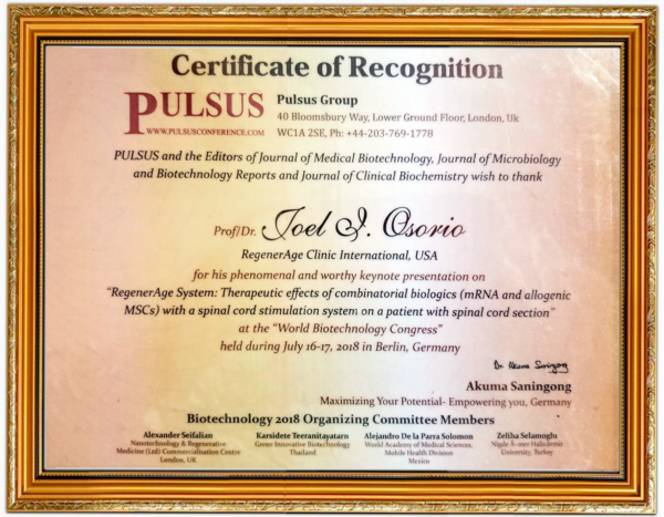 Pulsus Group – RegenerAge® Elite Clinic